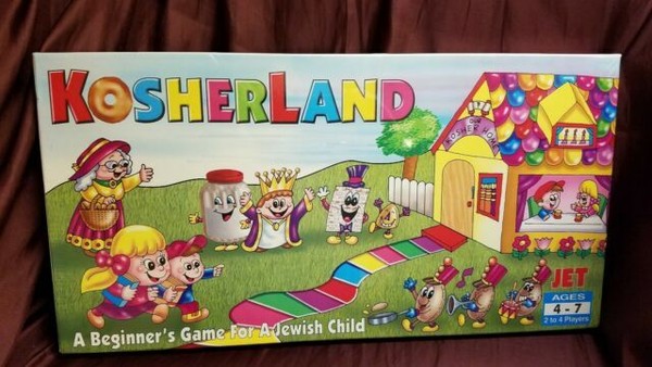 Jewish Games Kosherland Board Game a Great Beginner's Game. Ages 4 to 7 ...