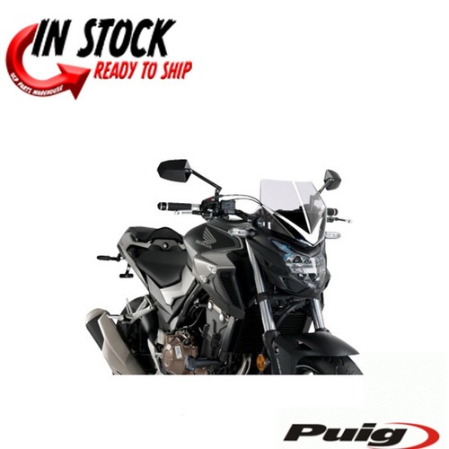 PUIG NEW GENERATION SPORT CLEAR WINDSHIELD HONDA 2016-2023 CB500F ...