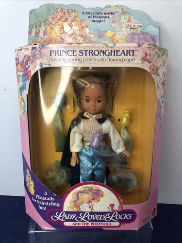7.5” Vintage Mattel 1986 Lady Lovely Locks Prince Strong heart Doll ...