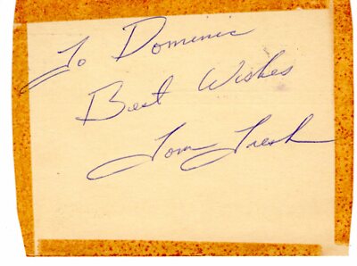 Tom Tresh Autograph Auto Signed 1962 as Yankee 1962 ROY Rookie of the ...
