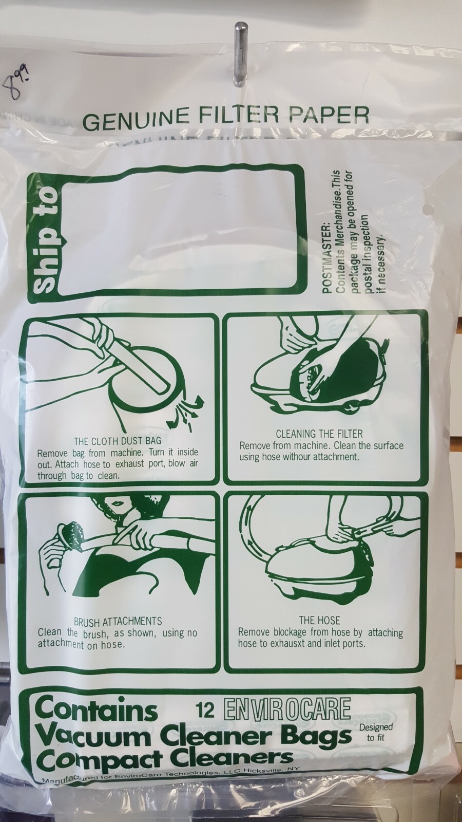 Compact Tristar vacuum cleaner bags Envirocare 12 pack | eBay