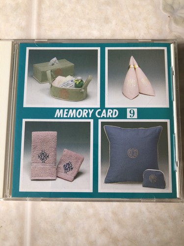 Janome Memory Card 9 Three and Two Letter Monograms | eBay