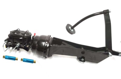 1949-1954 Chevy Car Black Frame Mount Pedal Power Brake Booster Disc ...