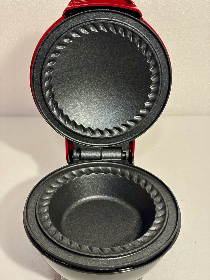 Dash Mini Personal Pie Maker Dual Nonstick Plates Red Pies & Quiche | eBay
