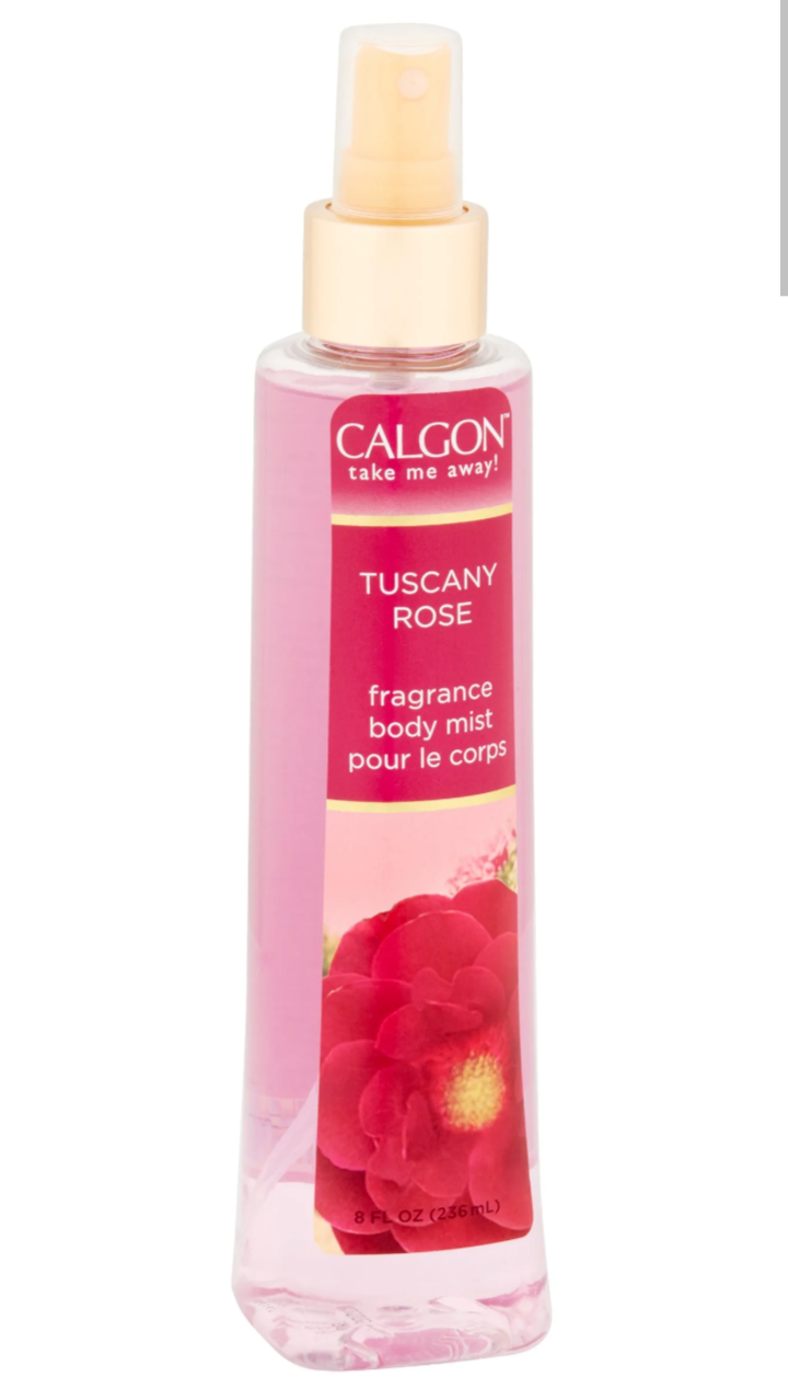1 New Calgon Take Me Away Tuscany Rose Fragrance Body Mist Spray 8 oz ...