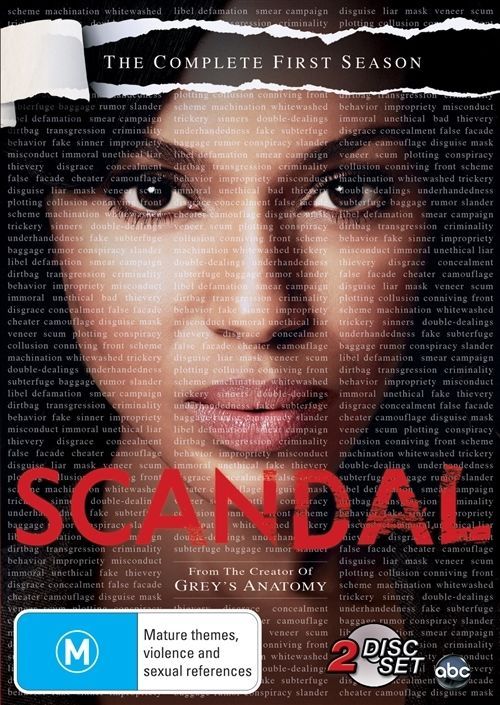 Scandal - Season 1 (2012) DVD 2-Disc Set-Kerry Washington-Tony Goldwyn ...