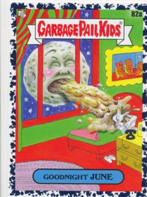 82a GOODNIGHT JUNE 2022 GPK Garbage Pail Kids Book Worms BLACK ...