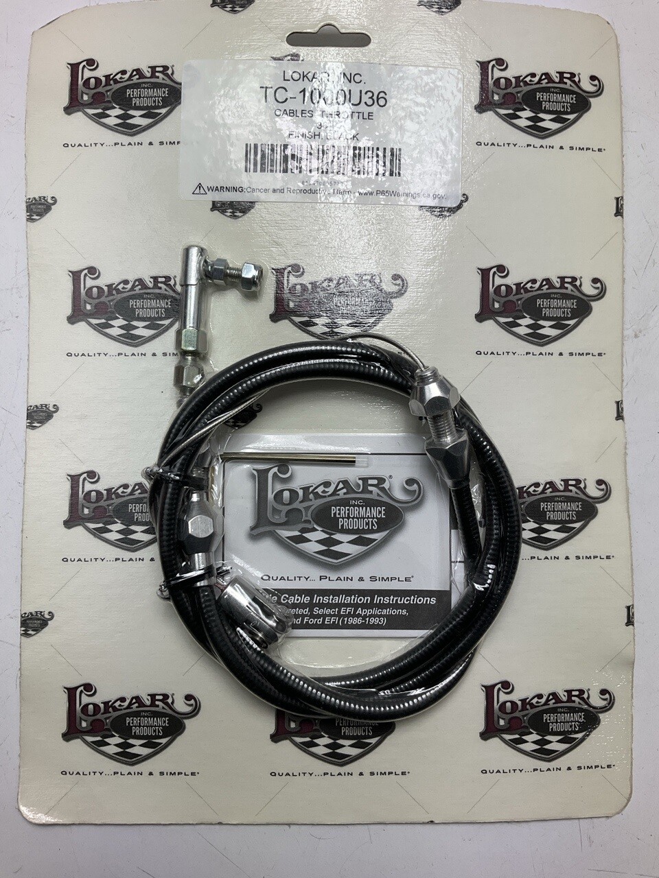 Lokar Tc-1000u36 Universal Black Throttle Cable 36in for sale online | eBay