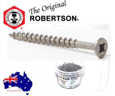 Wood Screw Robertson Square Drive Maxx Screw 8g x 25mm Qty 500 | eBay