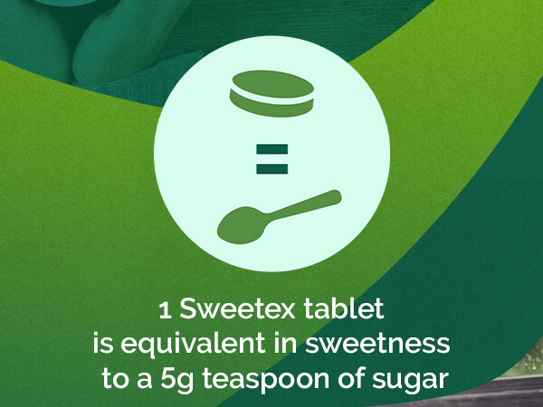 Sweetex Calorie Free Sweetener Tablets 1200 Dispenser - Pack of 12 BULK ...