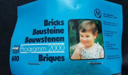 PEBE 610 Programm 2000 Plaste Bausteine Bricks 11 Teile DDR ungeöffnet ...