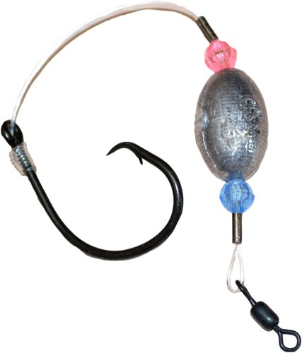 Blue Water Candy Fishing Lure 110 00-7 Red Fish Rig 1oz 8/0 50 lb Test ...