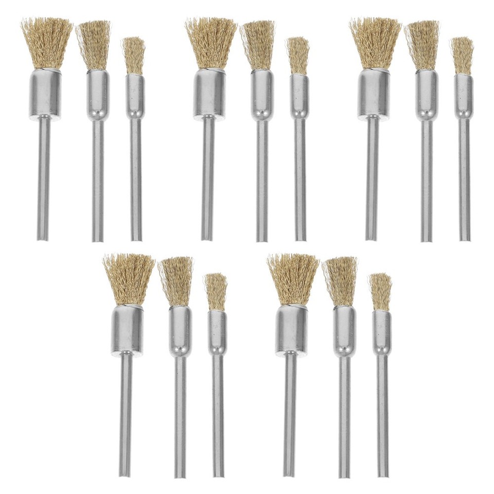 15 Pcs Copper Wire Brush Mini Grinding Brushes Tool for Cleaning | eBay