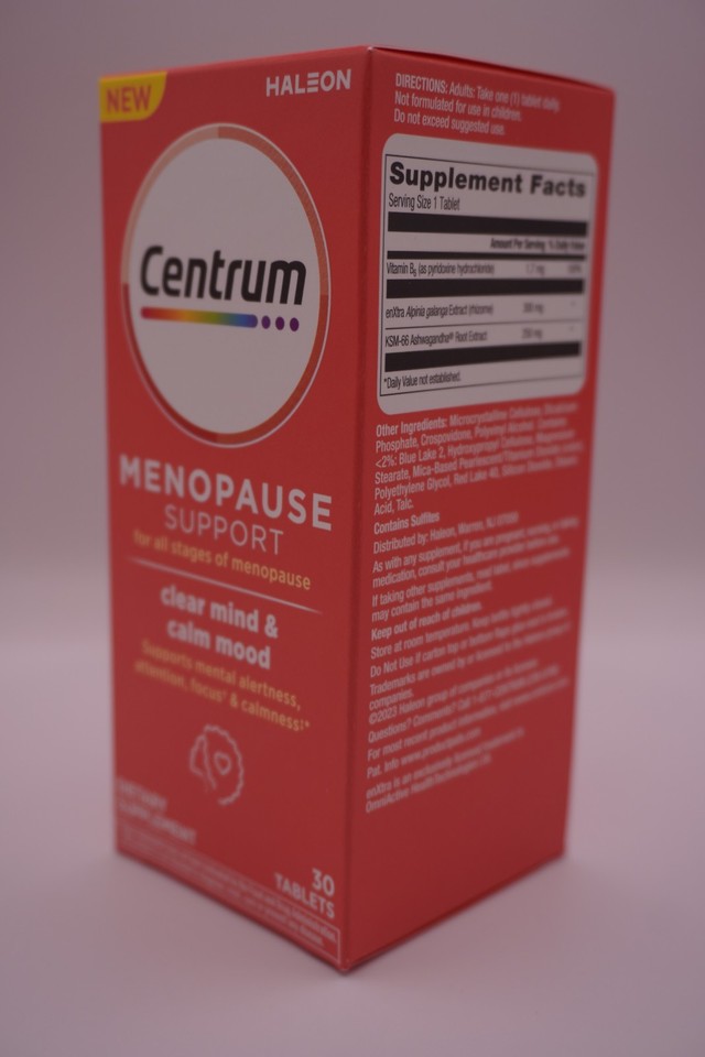 NEW CENTRUM Menopause Support Clear Mind and Mood Tablets - 30ct Exp.05 ...