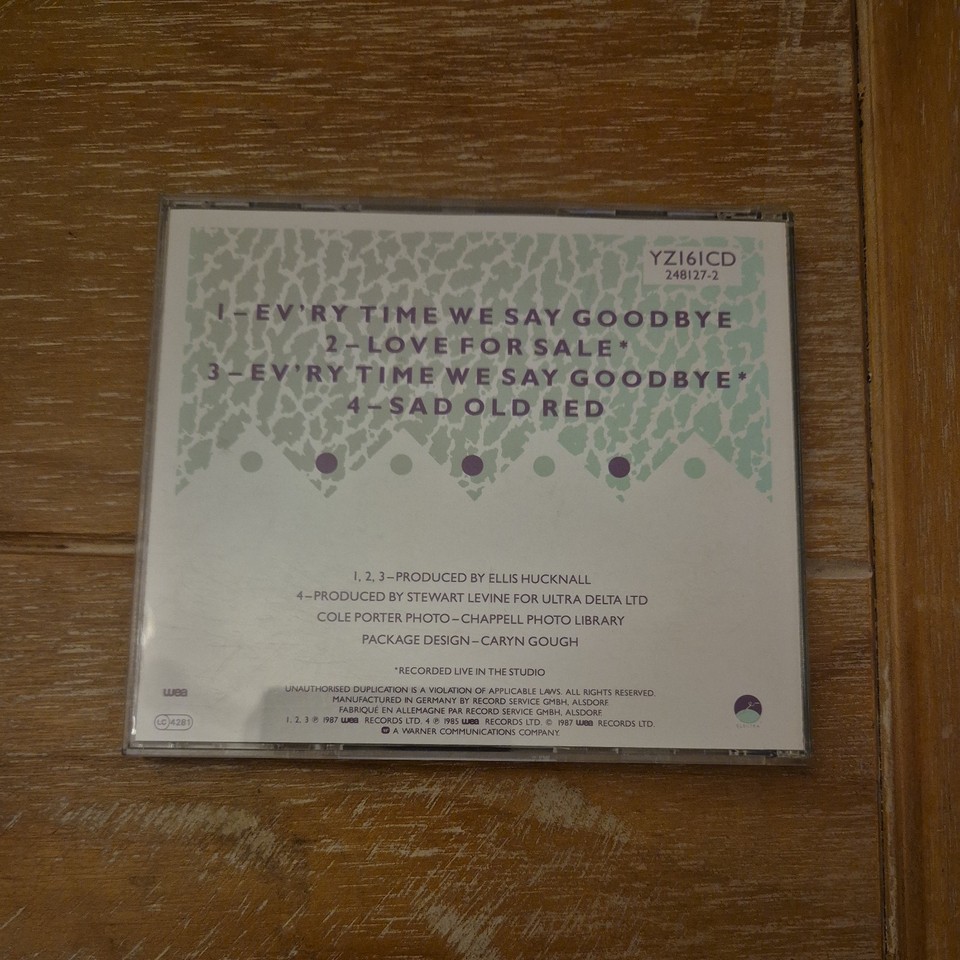 Simply Red - Every Time We Say Goodbye 1987 WEA 4 track CD single ...