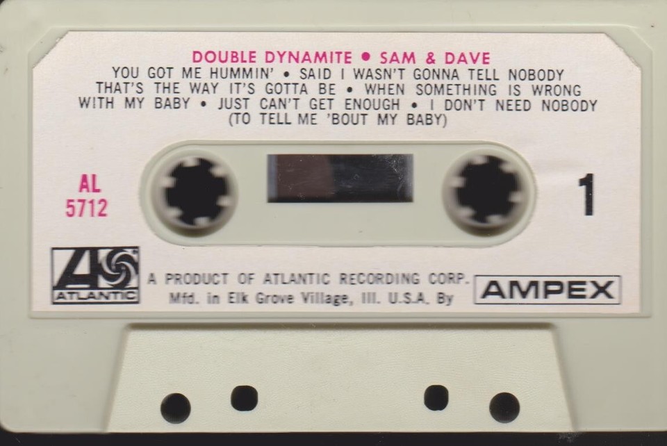 SAM & DAVE: "DOUBLE DYNAMITE" CASSETTE TAPE 1966 AMPEX PAPER LABELS | eBay
