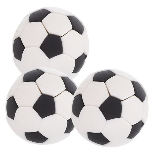 3pcs Mini Football Balls Dollhouse Soccer Balls Miniature Sports Balls ...
