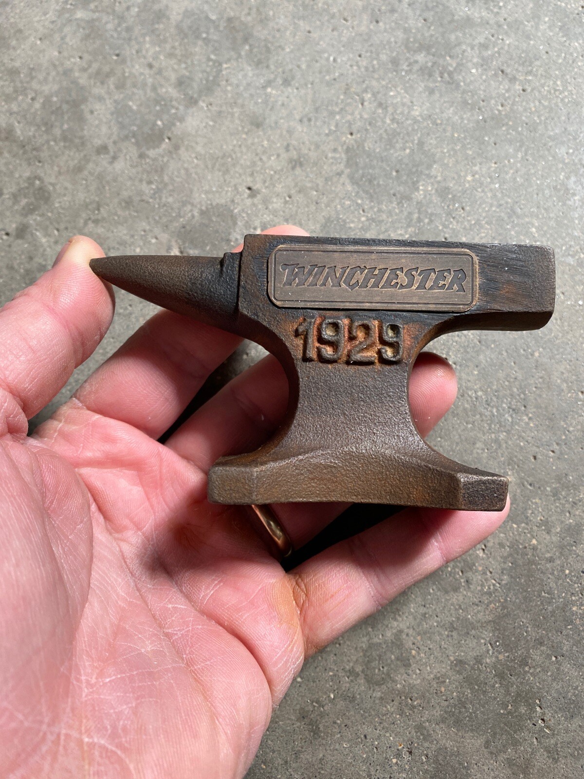 Winchester Anvil Solid Metal Collector Blacksmith Man Cave Welder ...