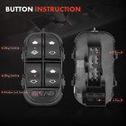Black Front Driver Side Power Window Switch for Ford Focus 2000 2001 ...