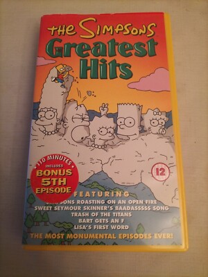 The Simpsons Greatest Hits VHS Video Tape 1999 UK Version Inc flyer ...