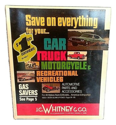1974 JC Whitney Catalog # 324 A Car Truck Auto Parts Accessories RV ...