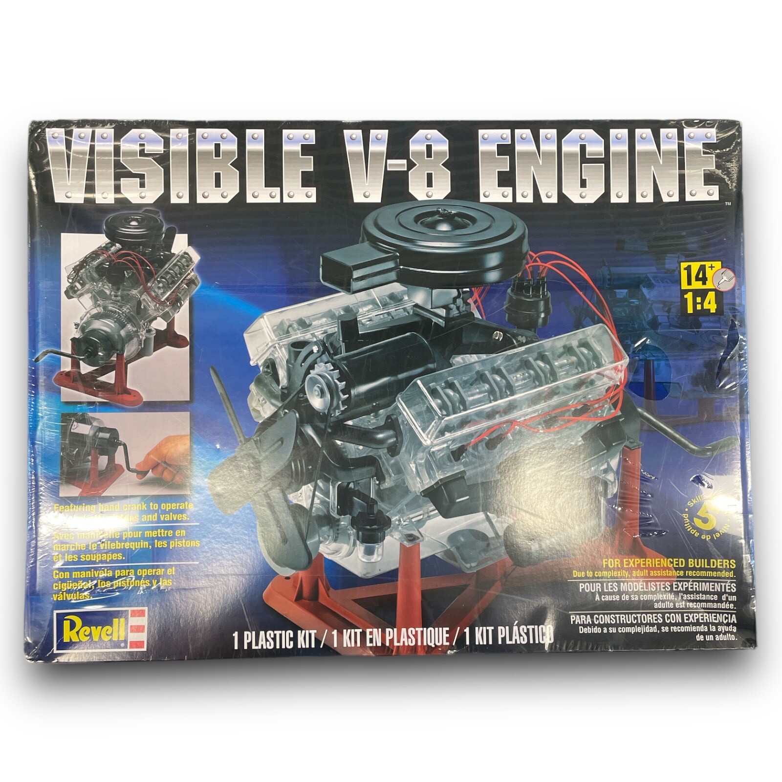 NOS Revell Visible V-8 Engine Model Plastic Kit 1:4 Scale (85-8883 ...