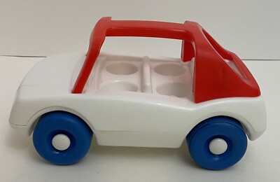 Vintage Little Tikes Toddle Tots Family Car 1980's Red White | eBay