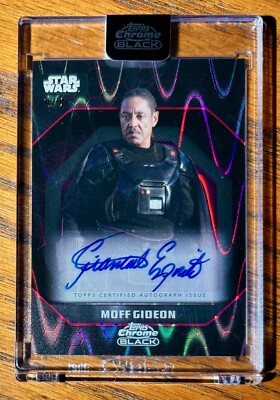 2024 TOPPS STAR WARS CHROME BLACK MOFF GIDEON GIANCARLO ESPOSITO AUTO # ...