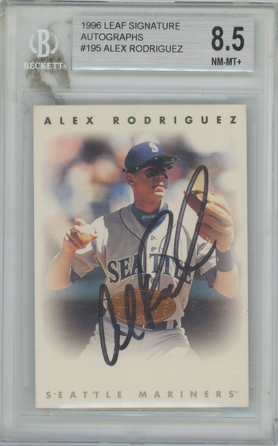 1996 Leaf Signature Series ALEX RODRIGUEZ Auto Bronze BGS 8.5 | eBay