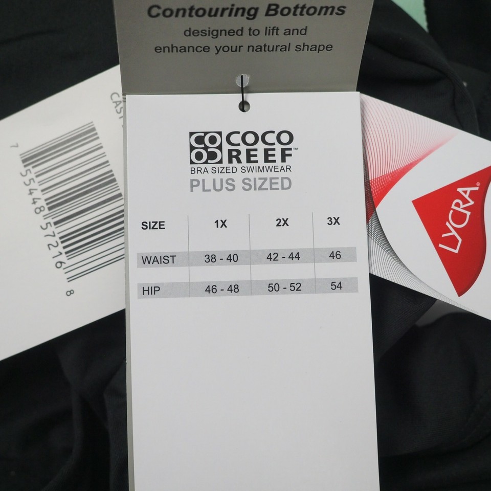 Coco Reef Plus Size Dreamweaver High Neck Wrap Bra Sized Tankini SET ...