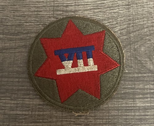 Vintage WWII US Army 7th Corps Shoulder Patch | eBay