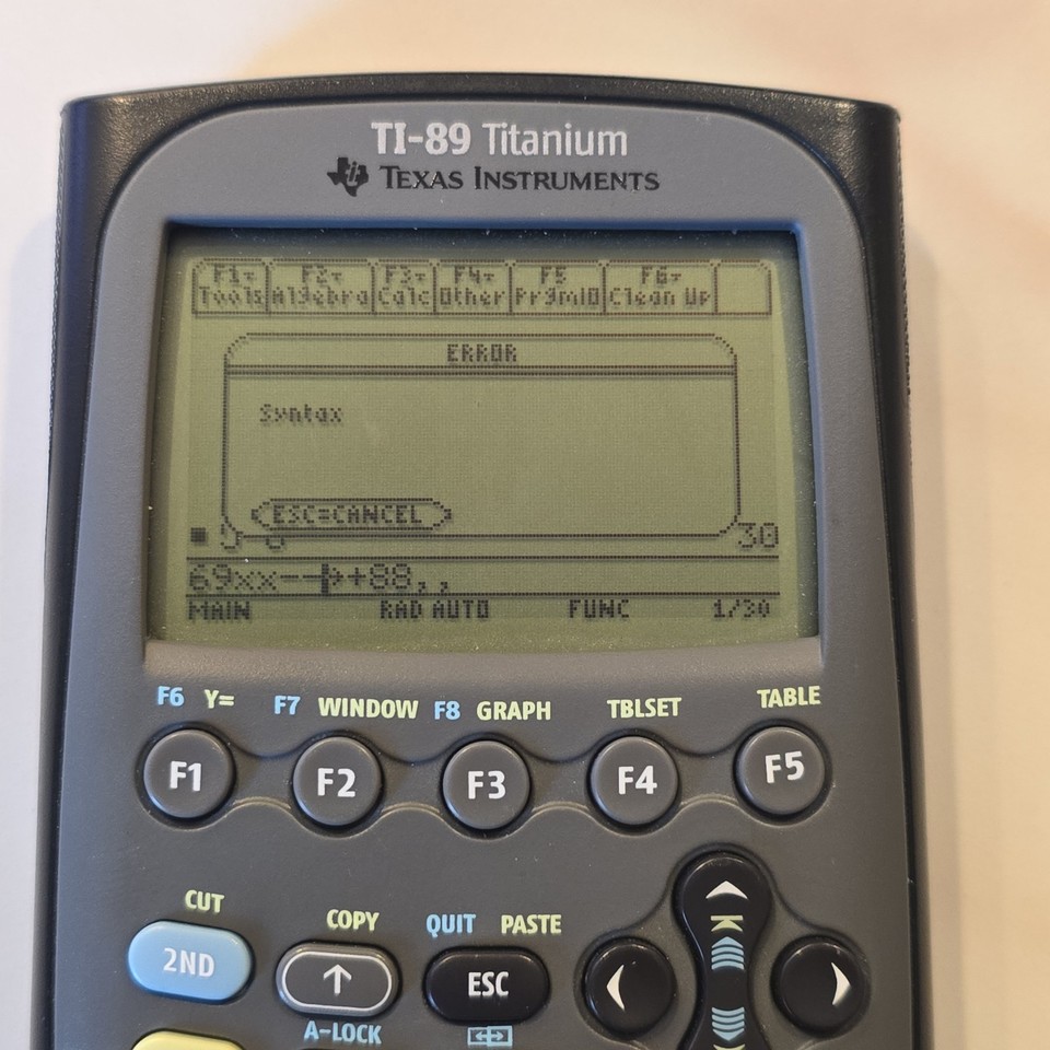 Texas Instruments TI-89 Titanium Graphing Calculator - Black Gray ...