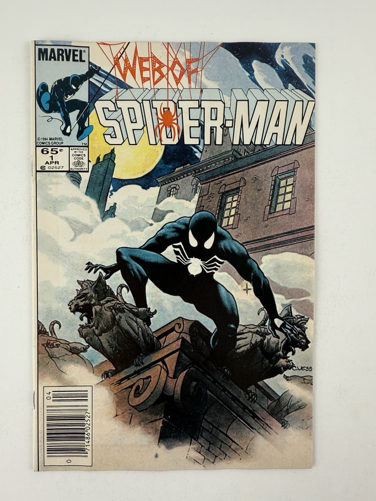 Web of Spider-Man #1 Newsstand Classic Vess Cover Marvel Comic 1985 VF+ ...