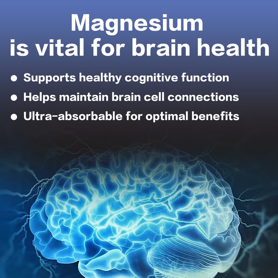 Magnesium L-Threonate 2000mg -Brain Health, Supports Memory & Cognitive ...