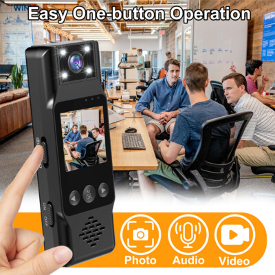 Portable Police Body Camera with Audio Recording 4K 2K HD Night Vision ...