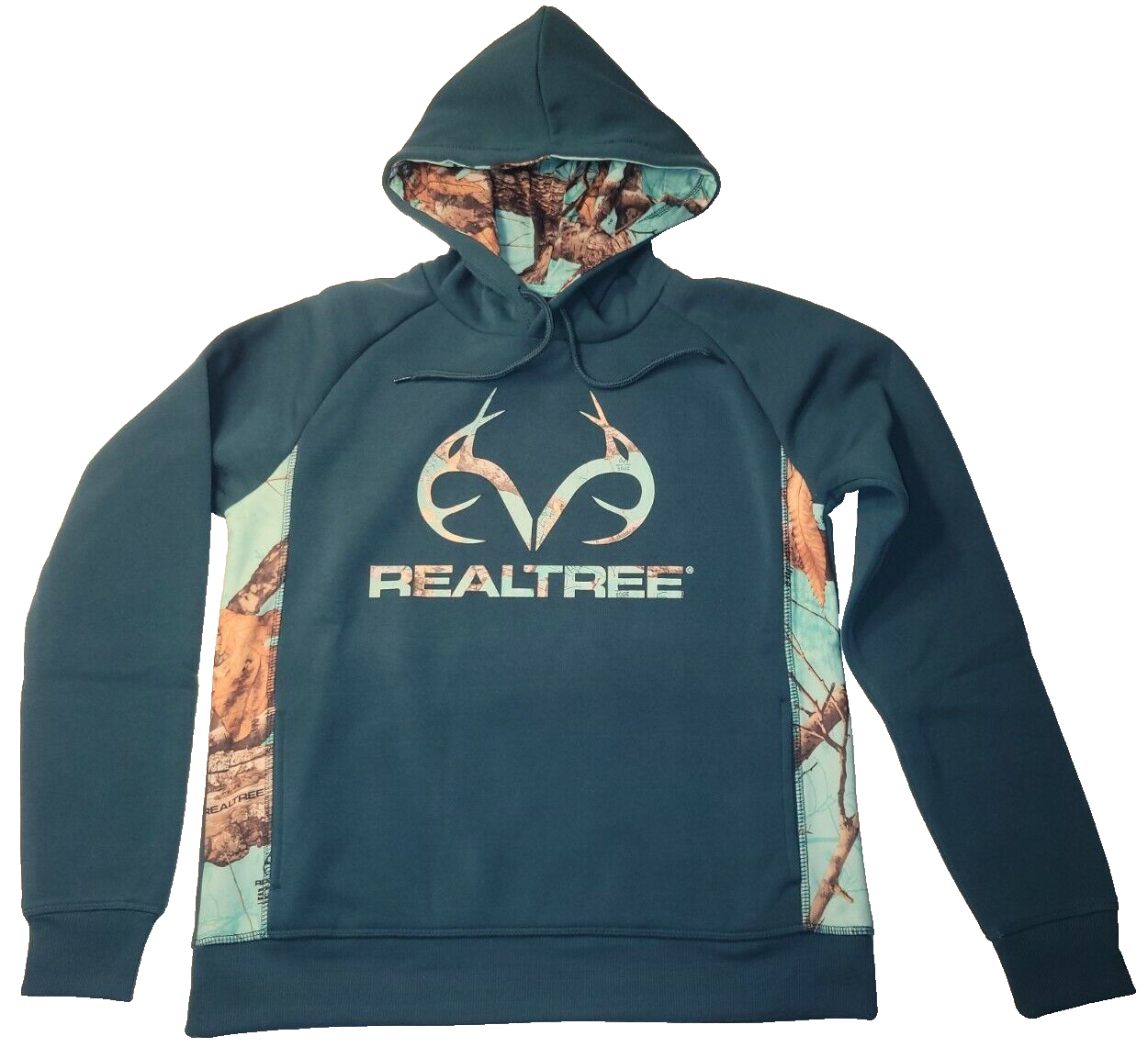 Realtree Hooded Loong Sleeve Sweatshirt TEAL & AQUA Women's Sz S for ...
