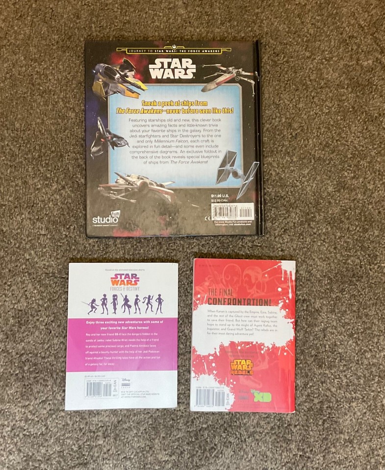 Star Wars Kids Book Lot x3 Rebels Forces of Destiny Ships of the Galaxy Chapter | eBay