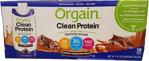 Orgain Clean Protein Shake Chocolate, 198 Fl. Oz. | eBay