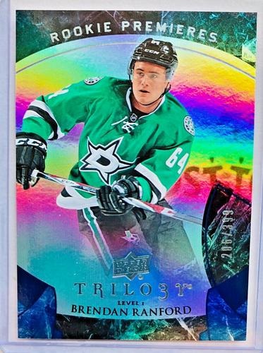 2015-16 TRILOGY HOCKEY ROOKIE PREMIERES BLUE FOIL SP #123 BRENDAN ...