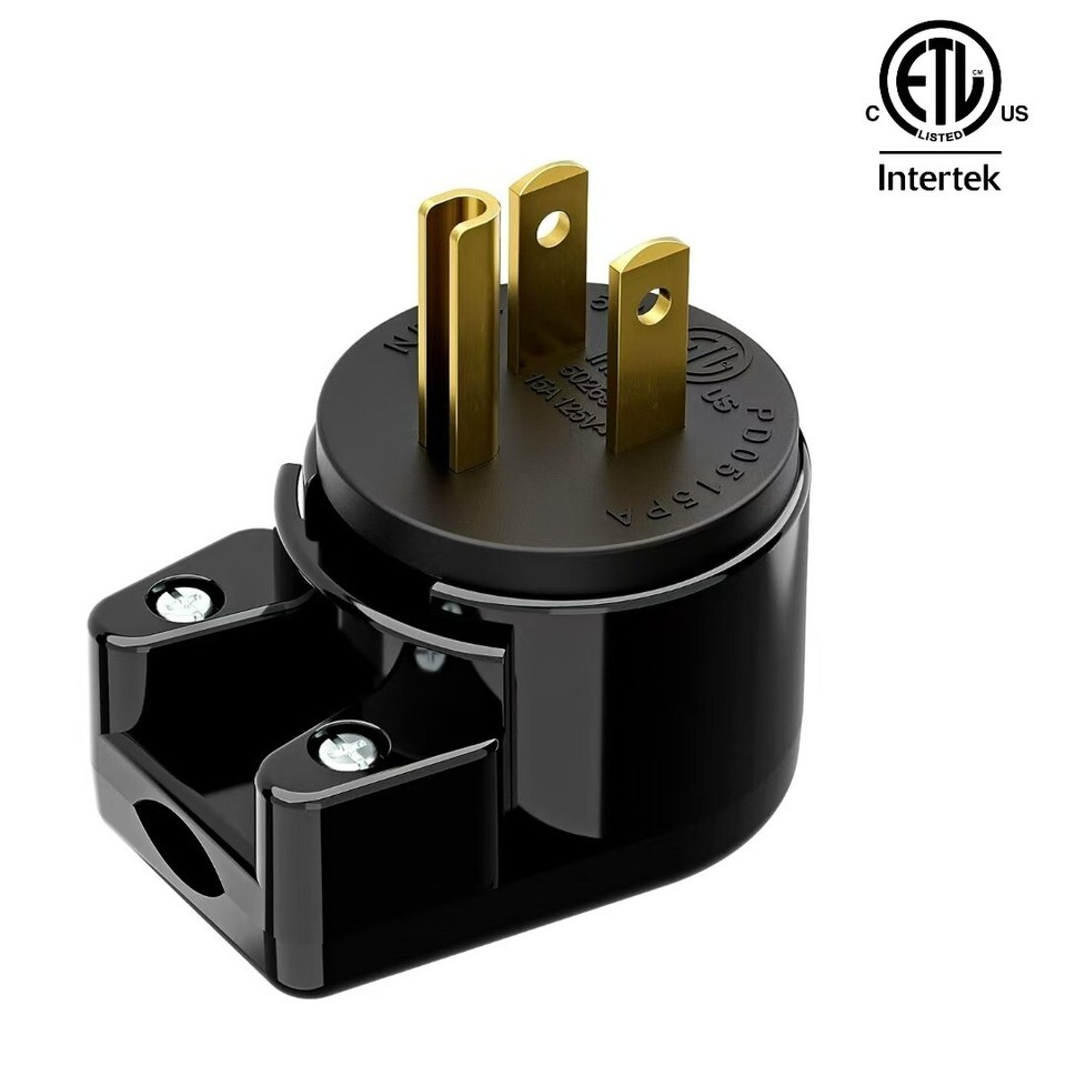 USA Nema5-15P Mains Plug 3 Pin 15A 125V Rewireable American Plug US ETL ...
