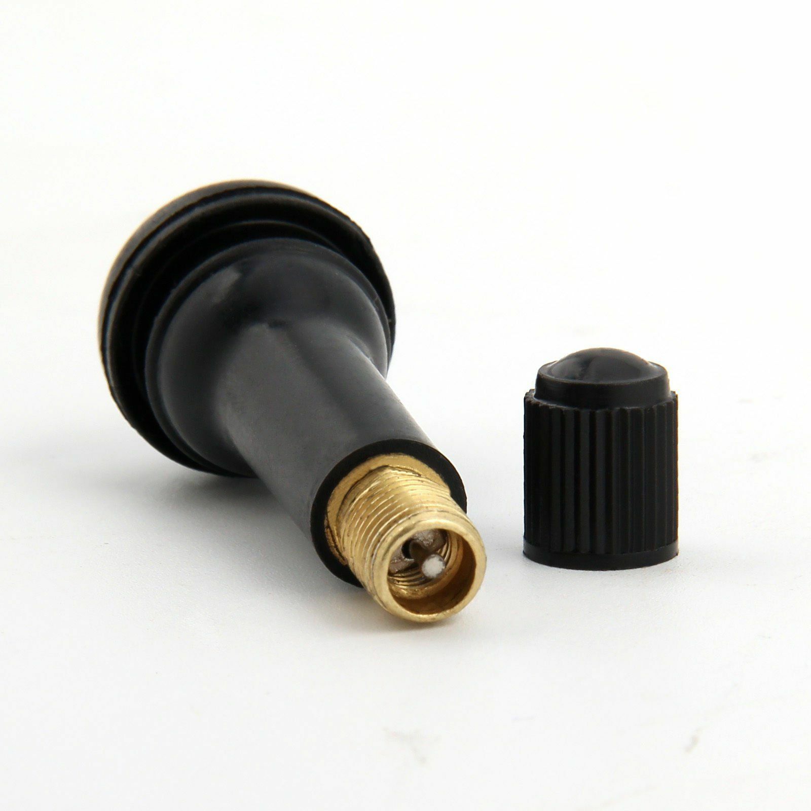 100PCS TR414 Snap-In Tire Valve Stems Medium Black Rubber Valve TR 414 ...