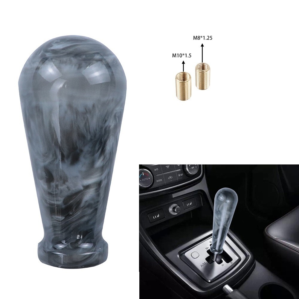 JDM Pearl Black Vase Shaped Manual Car Racing Gear Shift Knob Shifter ...