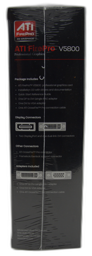 Grafikkarte AMD ATI FirePro V5800 100-505605 1GB PCIe 2x DP 1x DVI NEU ...