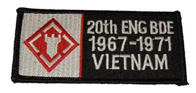 US ARMY 20TH ENGINEER BRIGADE BDE VIETNAM VETERAN 167-71 PATCH ESSAYONS ...
