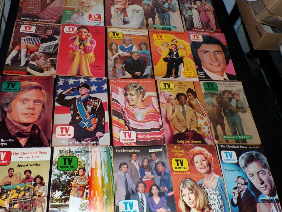 Old 70s TV Showtime Guide Cleveland Hawaii Five O Bill Cosby Peyton ...