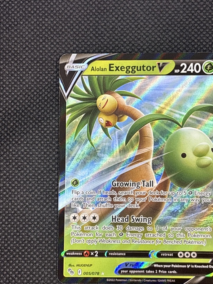 Alolan Exeggutor V 005/078 Pokémon GO Holo | eBay