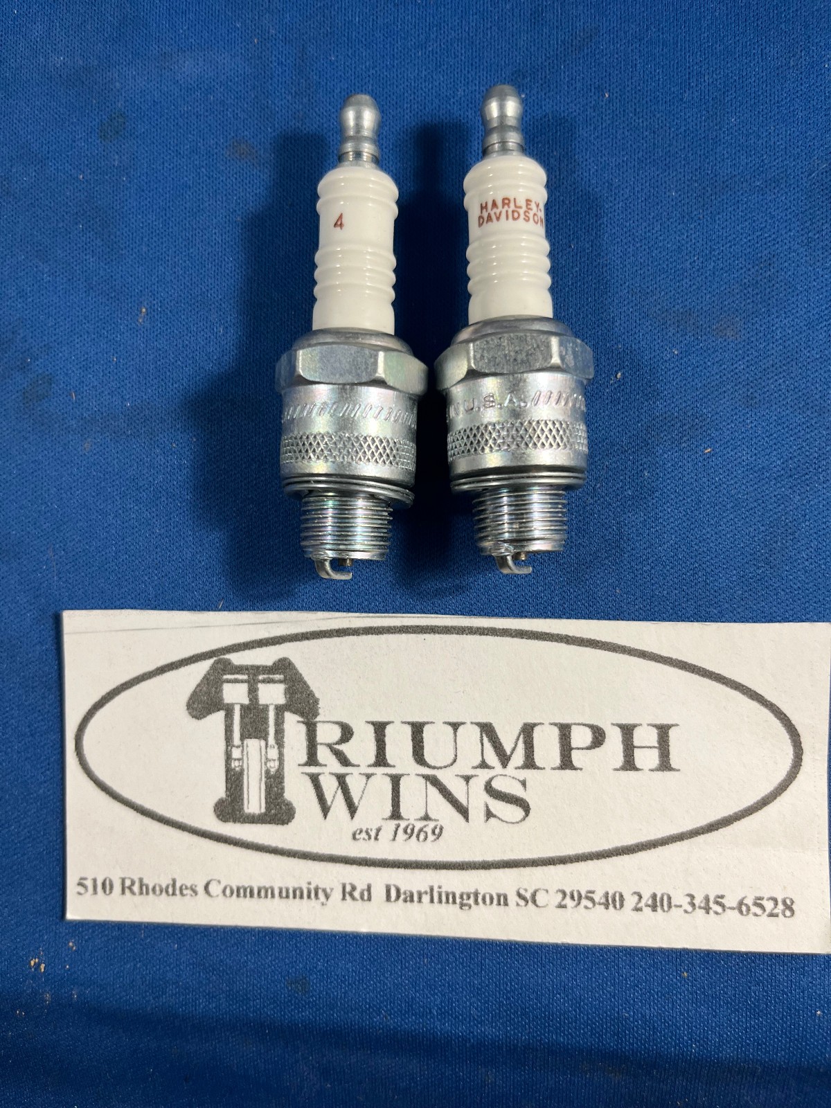 Harley Davidson NOS NEW 32301-47A Spark Plug #4 FL FLH FX KH XL XLCH ...