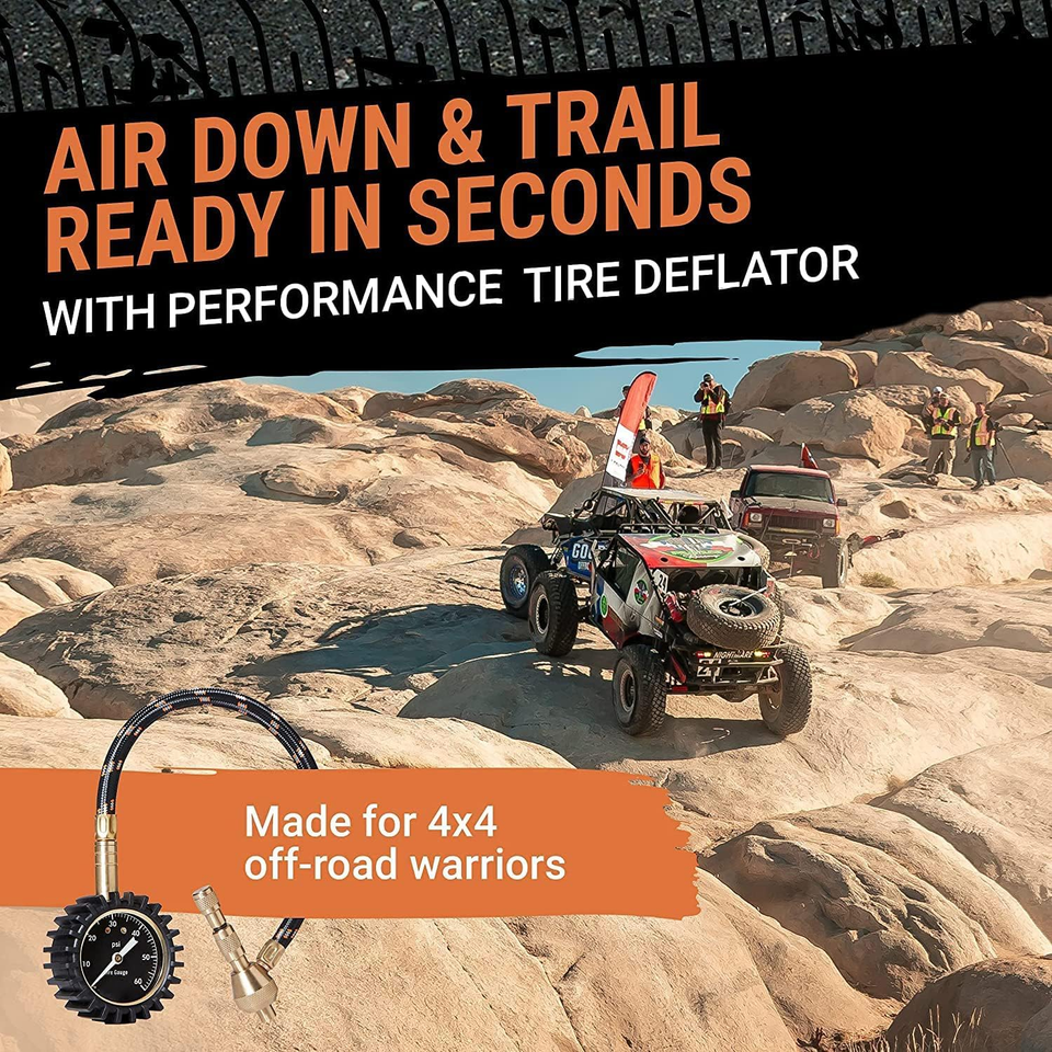 Tire Pressure Gauge (0-60 PSI) Heavy Duty, with Custom Foam Case ...