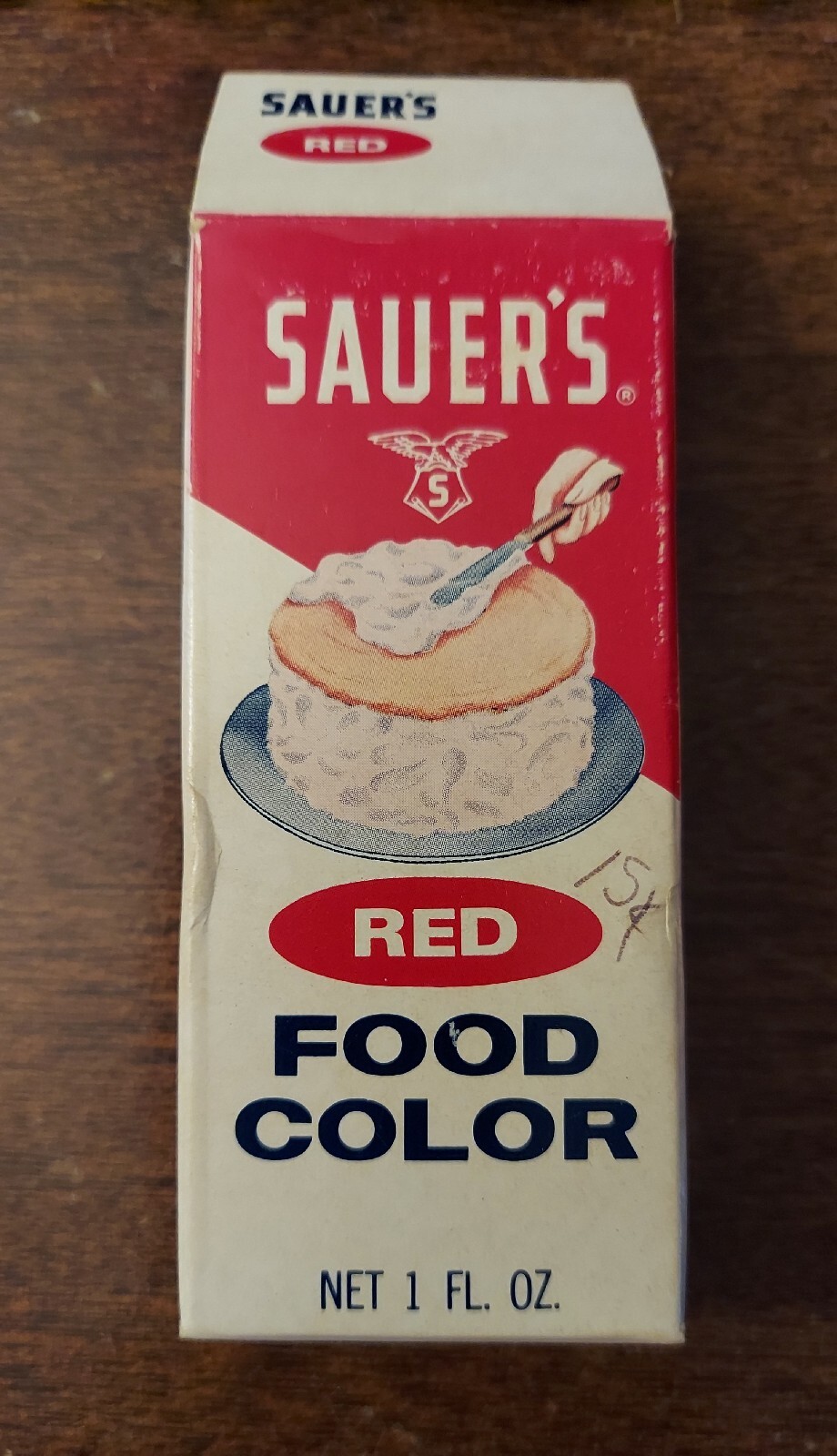 Vintage Sauer's Brand Food Coloring Red Bottle In Box | eBay