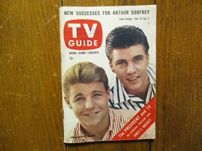 December 27, 1958 TV Guide(DAVID NELSON/RICKY NELSON/LUDI CLAIRE/PAULA ...